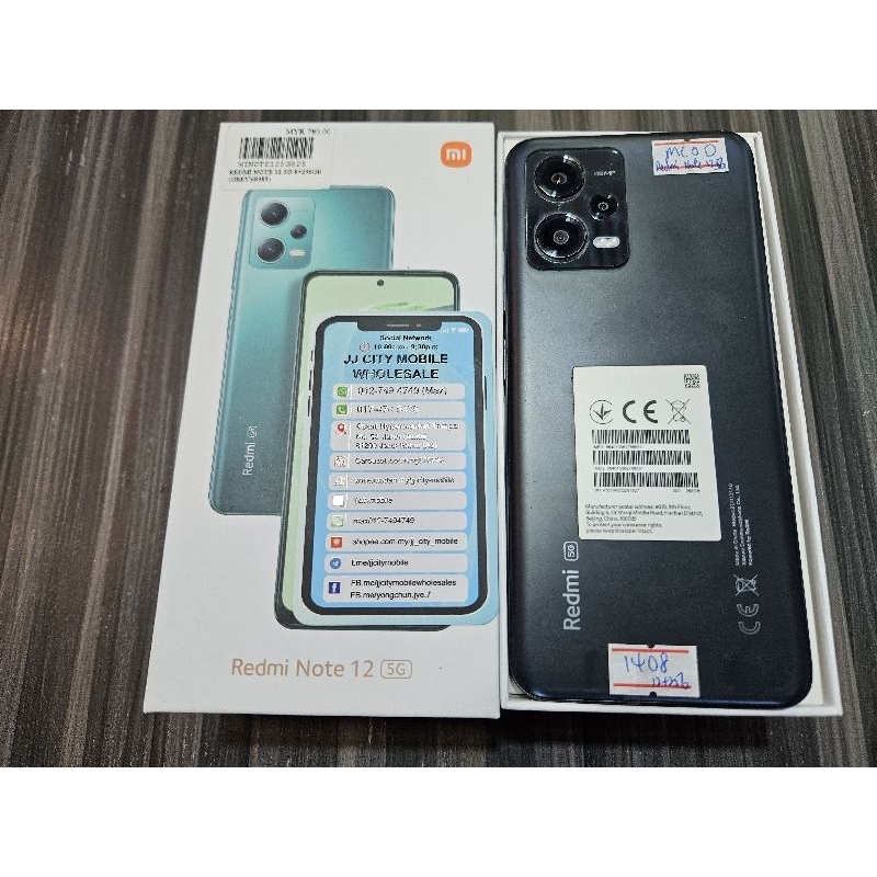 Xiaomi Redmi Note 12 5G 12GB Ram 256GB Dual Sim - Fullset | Shopee Malaysia