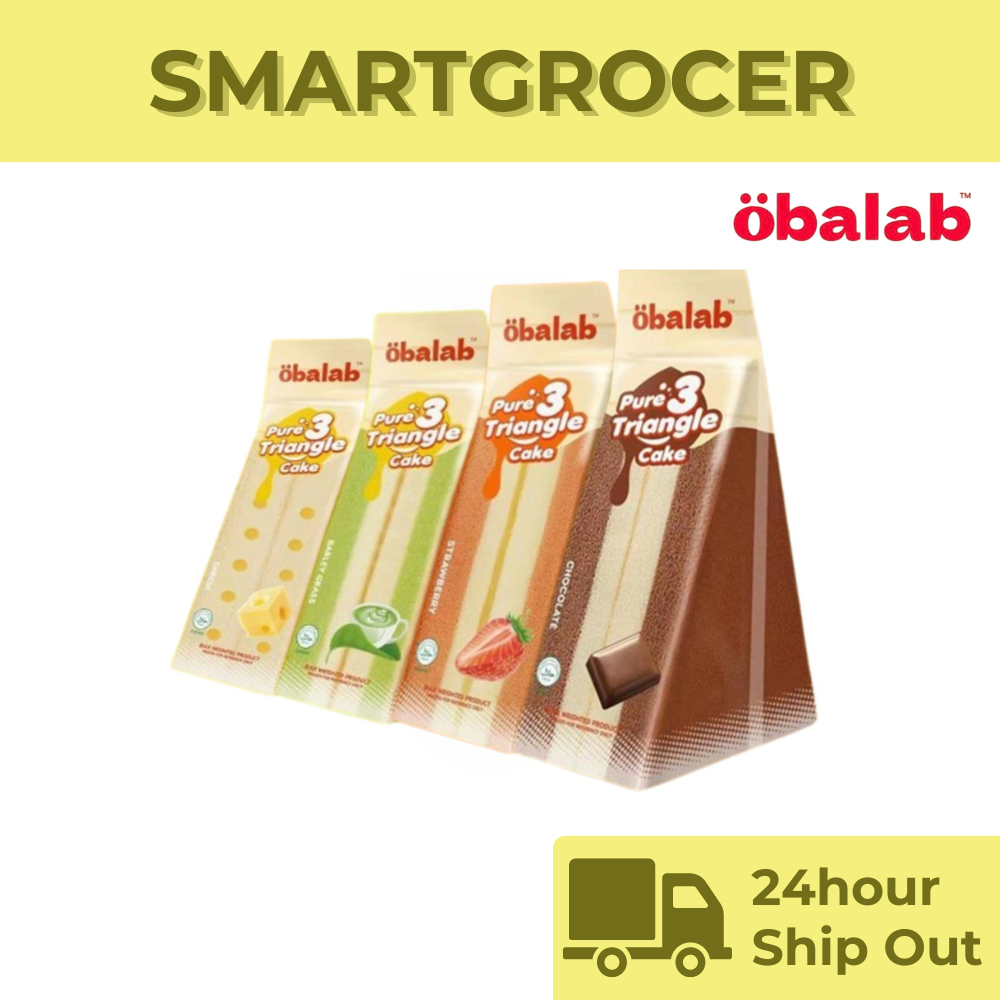 ⚡HALAL KEK VIRAL⚡OBALAB TRIANGLE CAKE ORIGINAL & CHOCOLATE & STRAWBERRY ...