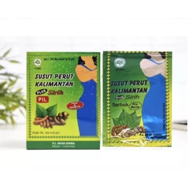 Susut Perut Kalimantan 10 Sachet @6 Pil / Jamu Isi 10 Sachet Original ...