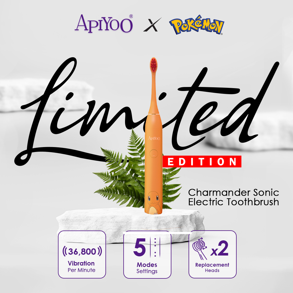 LIMITED EDITION ApiYoo Sonic Electric Toothbrush Pokemon Series ...