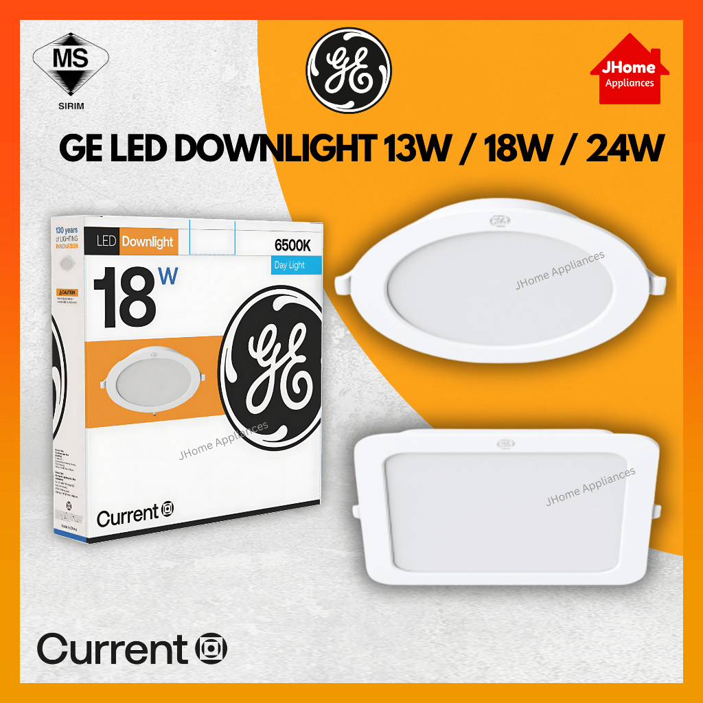 GE LED DOWNLIGHT 13W / 18W / 24W ( 5" / 6" / 8" ) ( ROUND / SQUARE ...