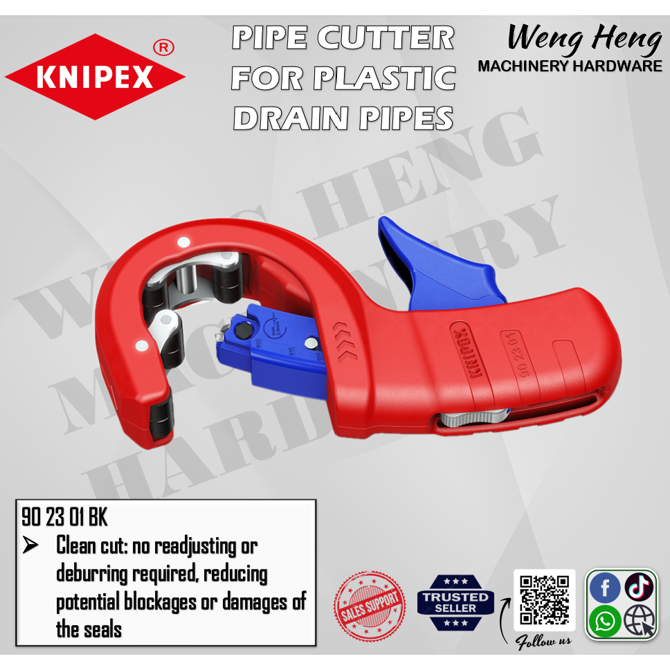 KNIPEX DP50 Pipe Cutter for plastic drain pipes - 90 23 01 BK | Shopee ...