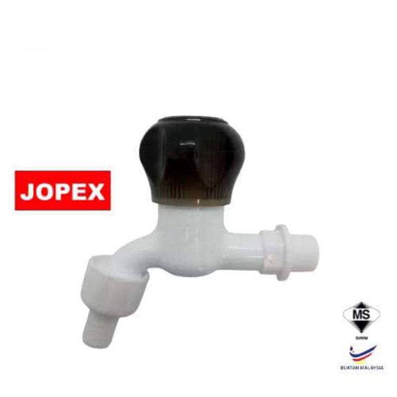 Jopex BCHC05CW 15mm PVC Tap Hose Bib Tap With Round Handle & Nozzle ...