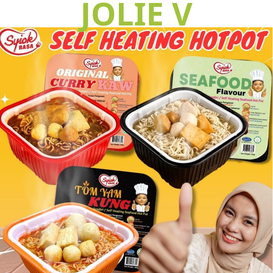 Syiok Rasa [Muslim Product] TomYam Kung/Curry Kaw/Seafood Self-Heating ...