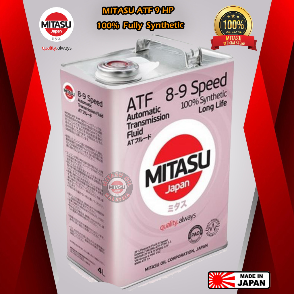 MITASU ATF 9 HP 100% Fully Synthetic Gear Oil 4L | Shopee Malaysia