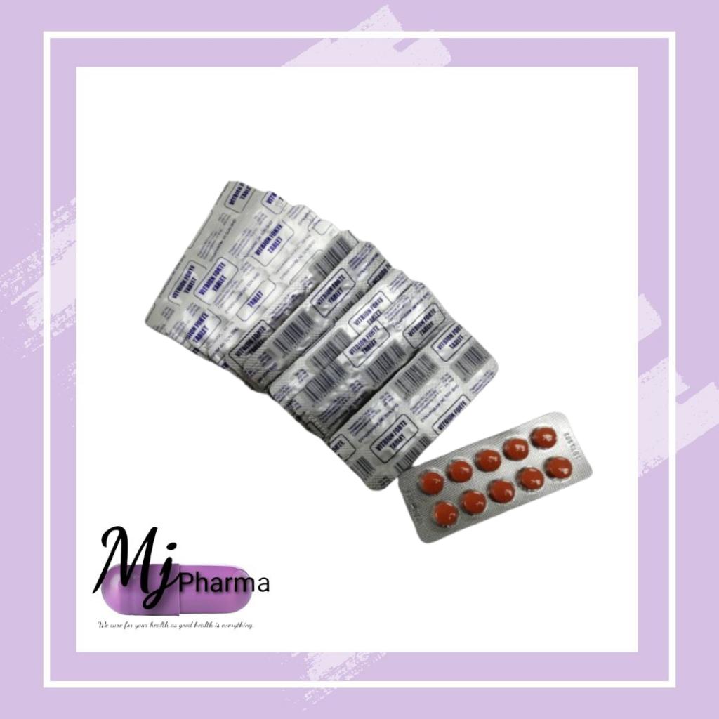 Vitbion Forte tablet 10s per strip contains Vit B1, Vit B6 and Vit B12 ...