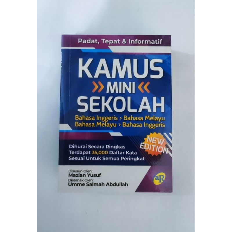 KAMUS MINI SEKOLAH (BI - BM/BM - BI) SAIZ 13CM X 9.2CM - NEW EDITION ...