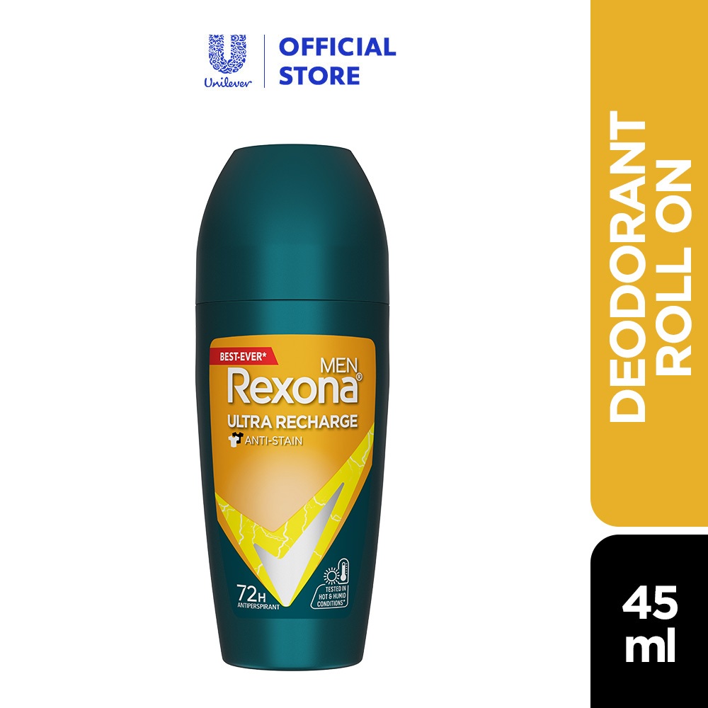 Rexona Men Roll On Deodorant Ultra Recharge (45ml) | Shopee Malaysia