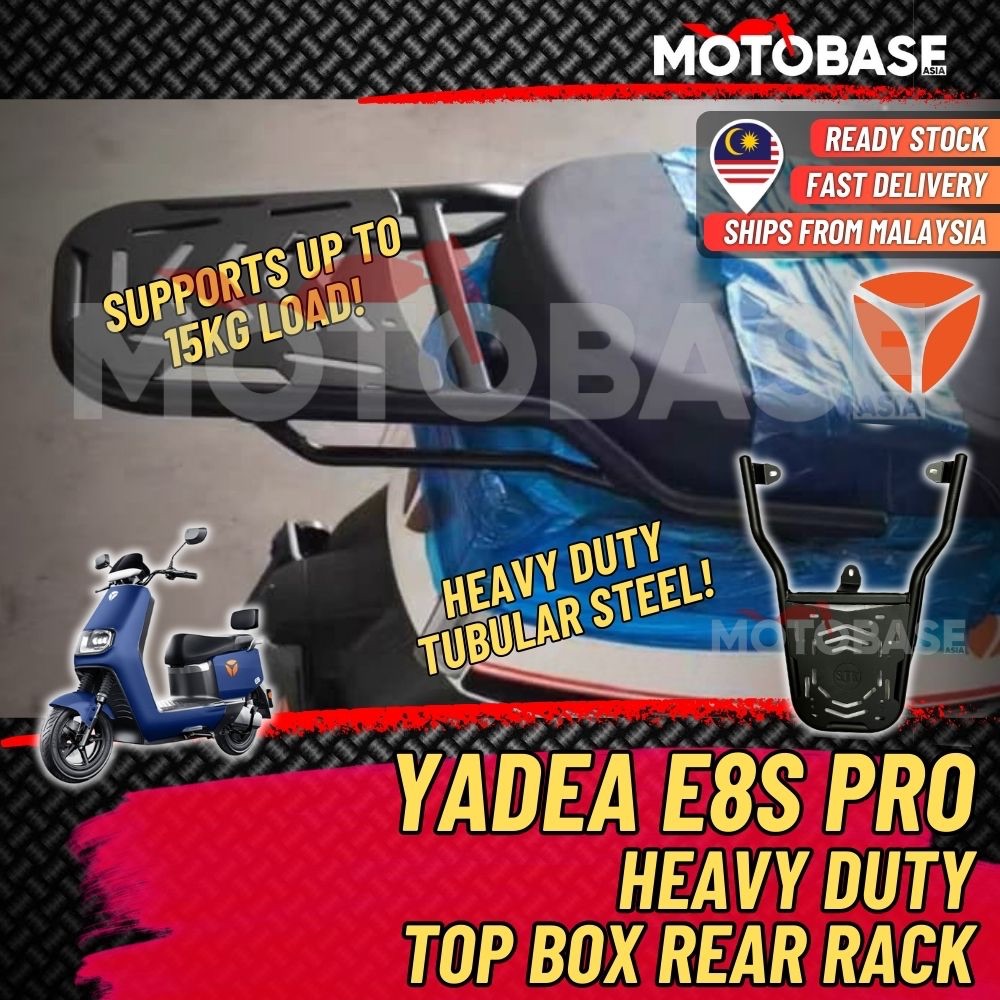 [KELEX Adventure] YADEA E8S PRO Heavy Duty Rear Rack Bracket Top Box ...