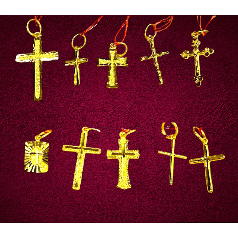 Cross Salib pendant emas 916 tulen | Shopee Malaysia
