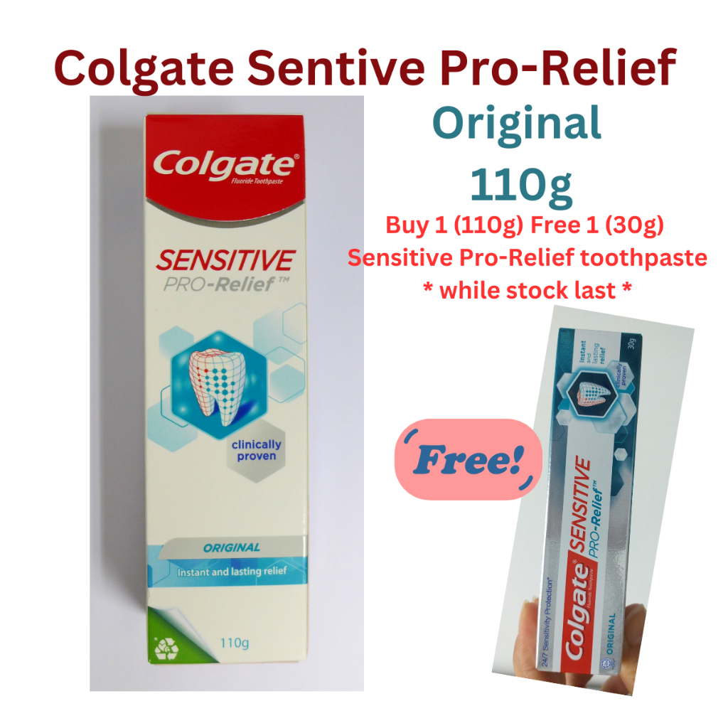 COLGATE Sensitive Pro-Relief Toothpaste Original 110g 全方位保护 缓解敏感性牙膏 ...
