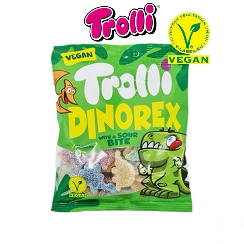 [Exp:9/2025] TROLLI Dinorex 酸味恐龙软糖 (150G) VEGAN SOUR DINOSAUR GUMMIES ...