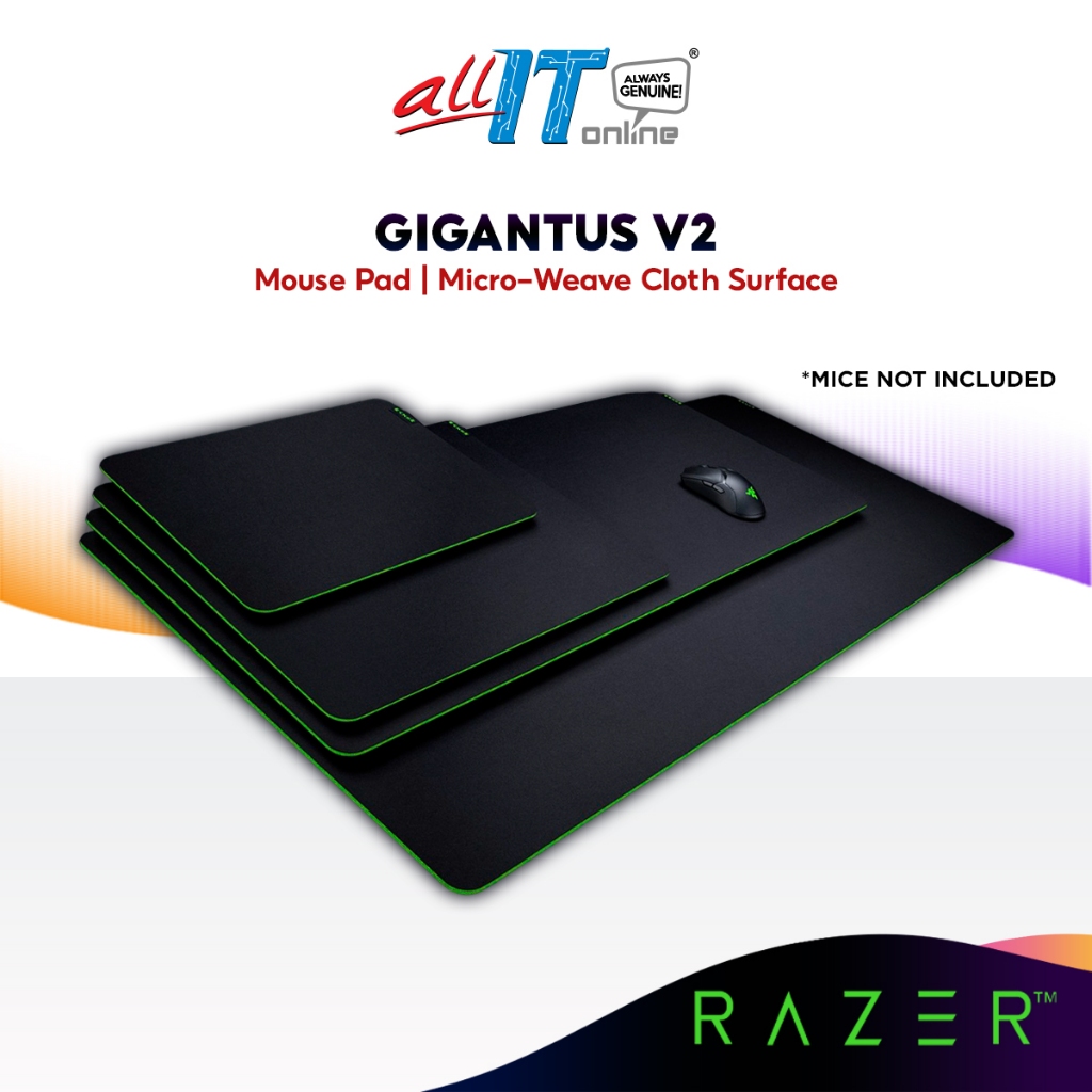 Razer Gigantus V2 Thick High-Density Rubber Foam Gaming Mouse Pad with ...