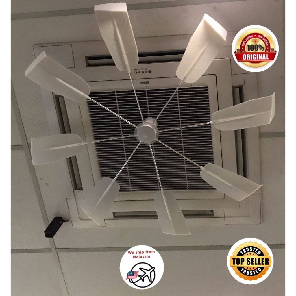 360 Degree Central Air Conditioning Guide Fan / Kipas Panduan Penyaman ...
