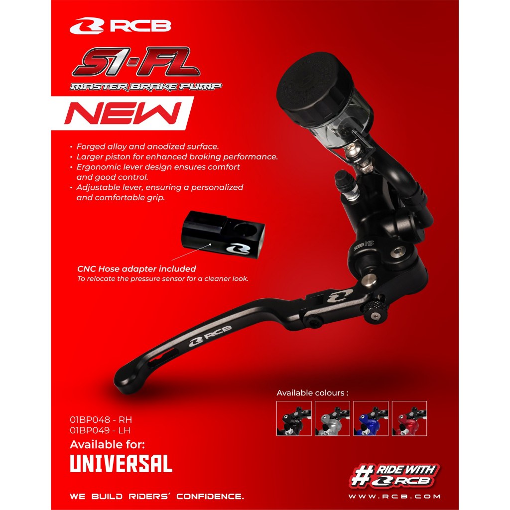 RCB FORGED MASTER BRAKE PUMP S1-FL WITH PRESSURE SWITCH | Shopee Malaysia