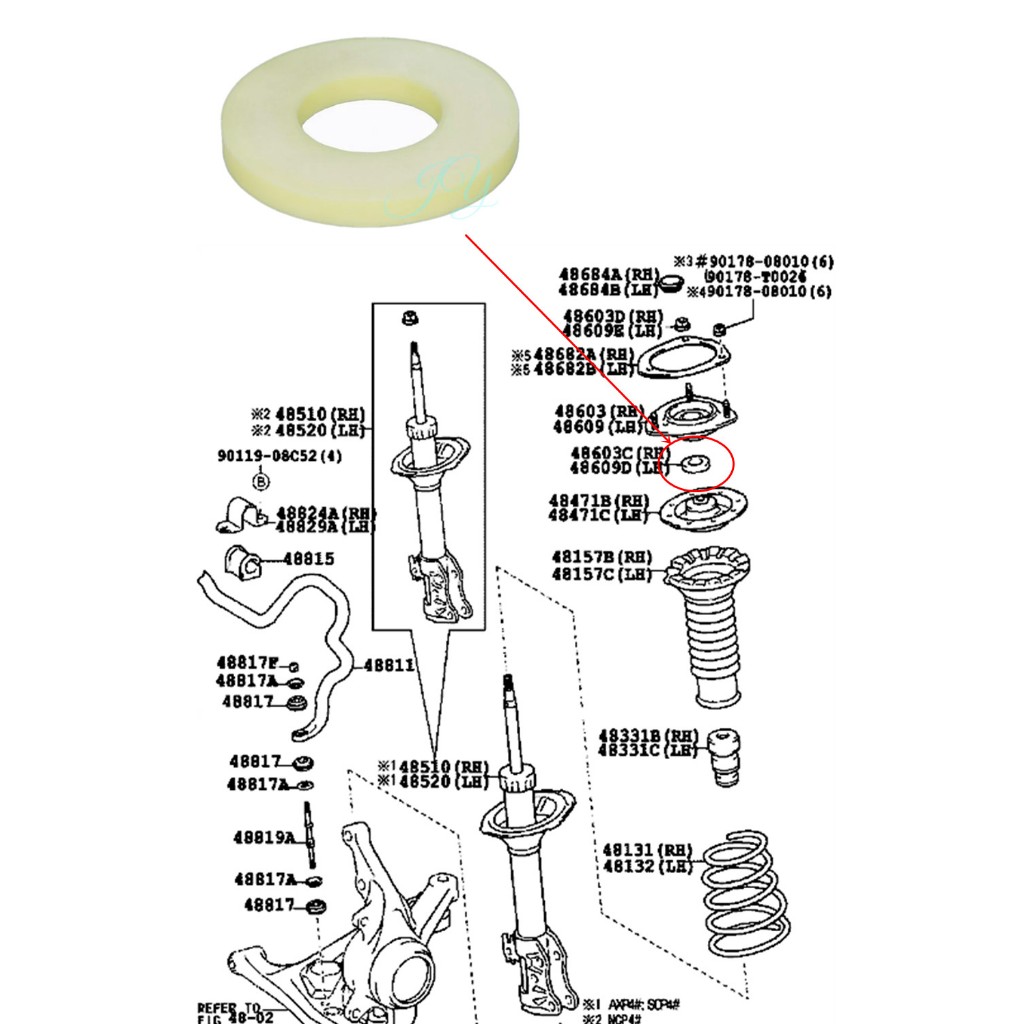 Toyota Vios NCP42 Altis All Wish ZNE10 ANE11 Prius Caldina Leuxs CT200H ...