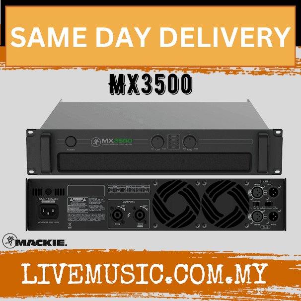 Mackie MX3500 2700W Professional Amp Power Amplifier (MX 3500/MX-3500) | Shopee Malaysia