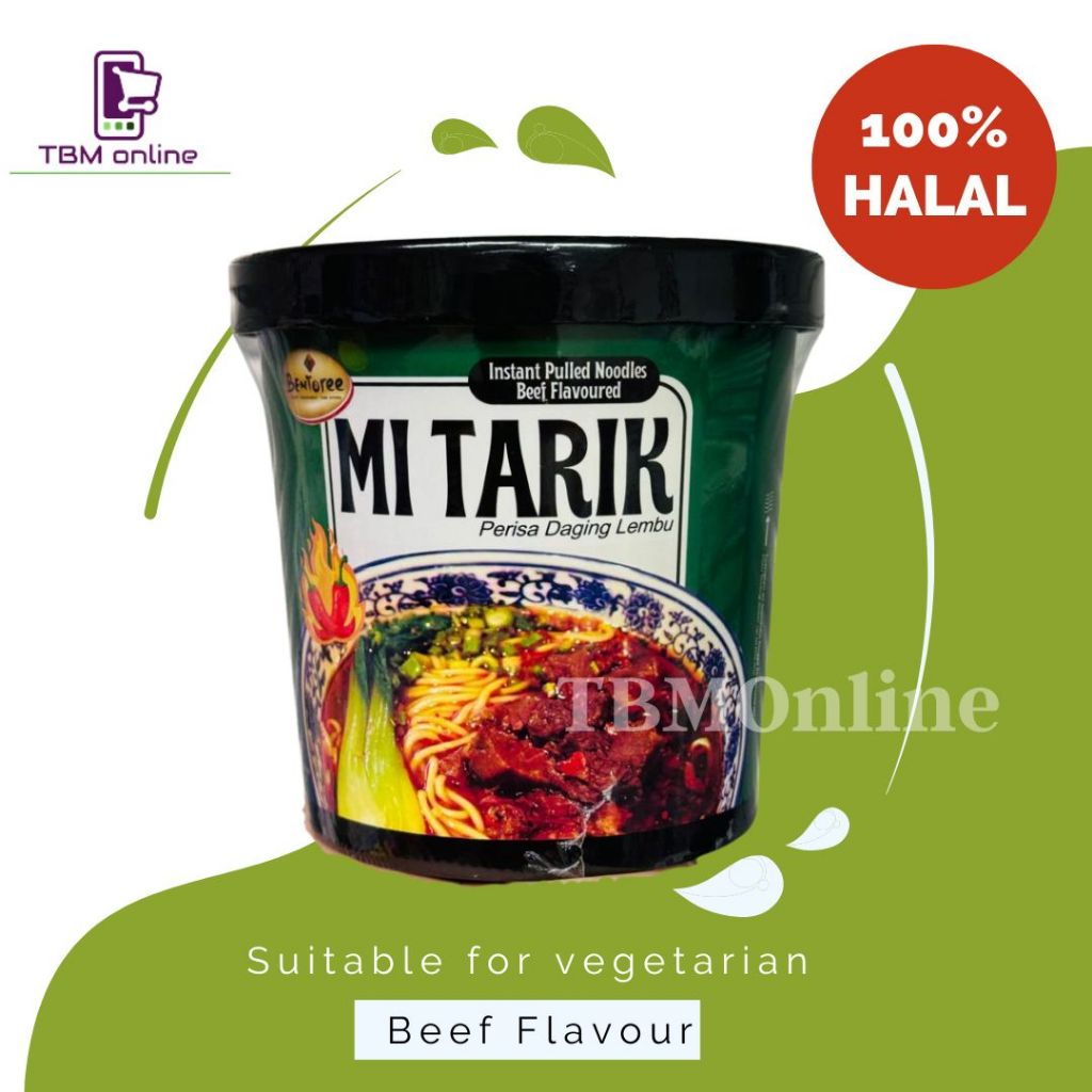 Bentoree Mi Tarik Segera Perisa Daging Lembu/ Kari Emas (Instant Beef Flavoured Pulled Noodles ...
