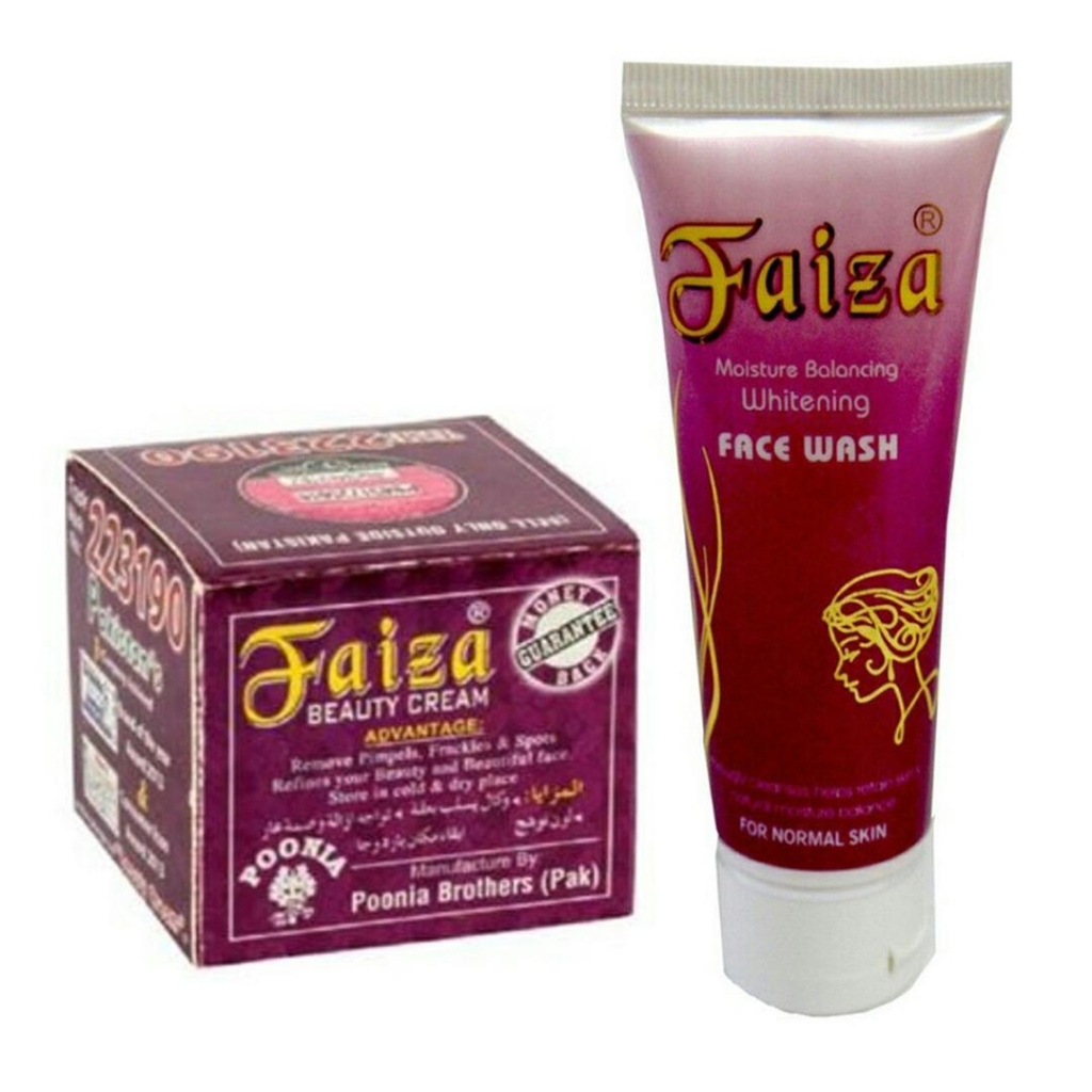 💯% Original, Faiza beauty cream + moisture balancing Face Wash 2IN1 Set ...