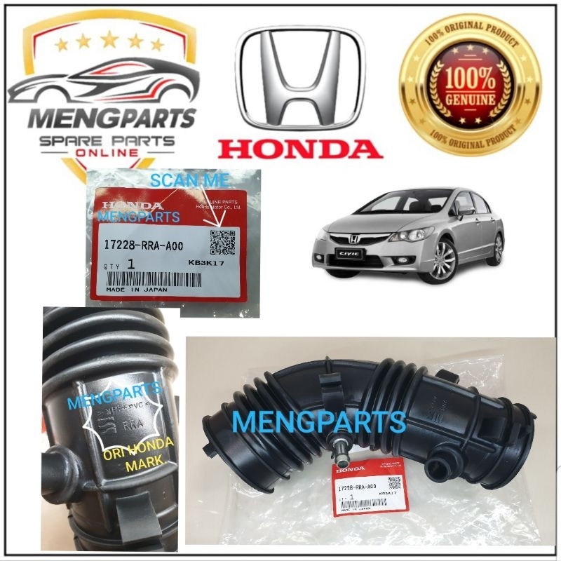 ORIGINAL HONDA CIVIC SNA SNB FD 2.0 AIR HOSE THROTTLE BODY HOSE 17228 ...
