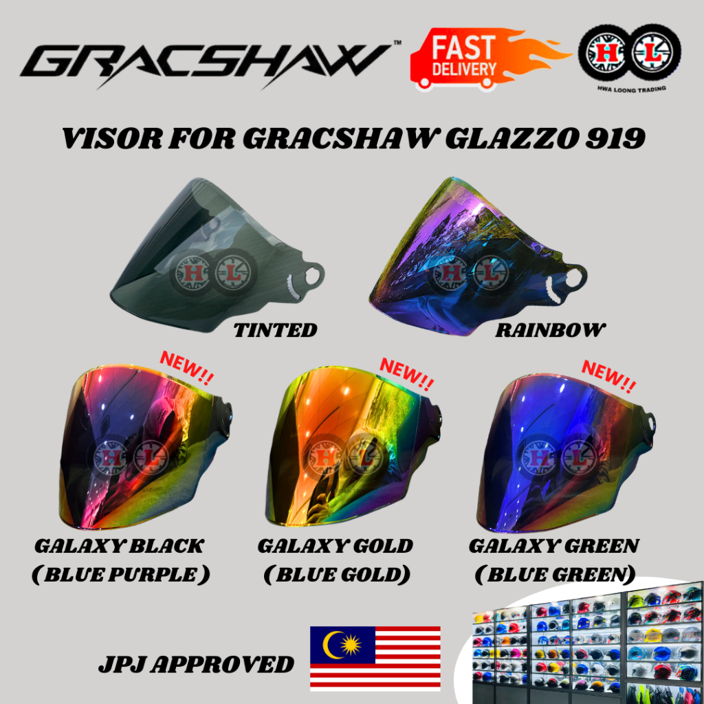 VISOR GRACSHAW GLAZZO 919 ( VISOR SIANG & MALAM GRACSHAW GLAZZO 919 ...