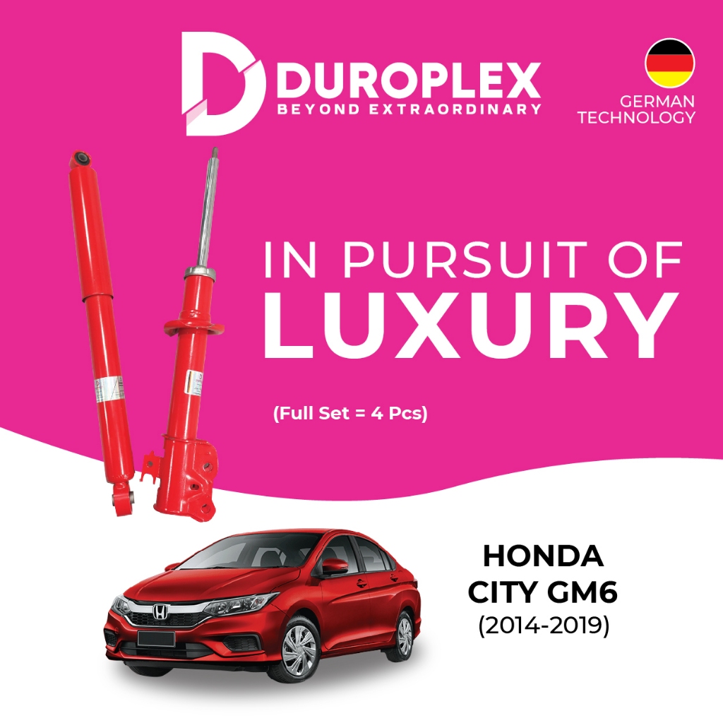 DUROPLEX Full Set Absorbers Honda City GM6 (2014-2019) (4 pieces ...