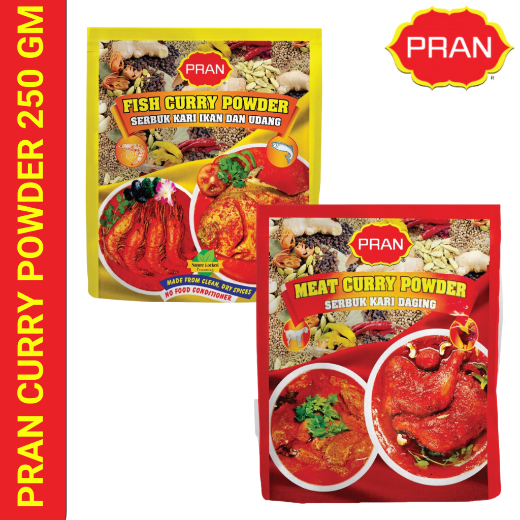 PRAN FISH & MEAT CURRY POWDER 250GM | Shopee Malaysia