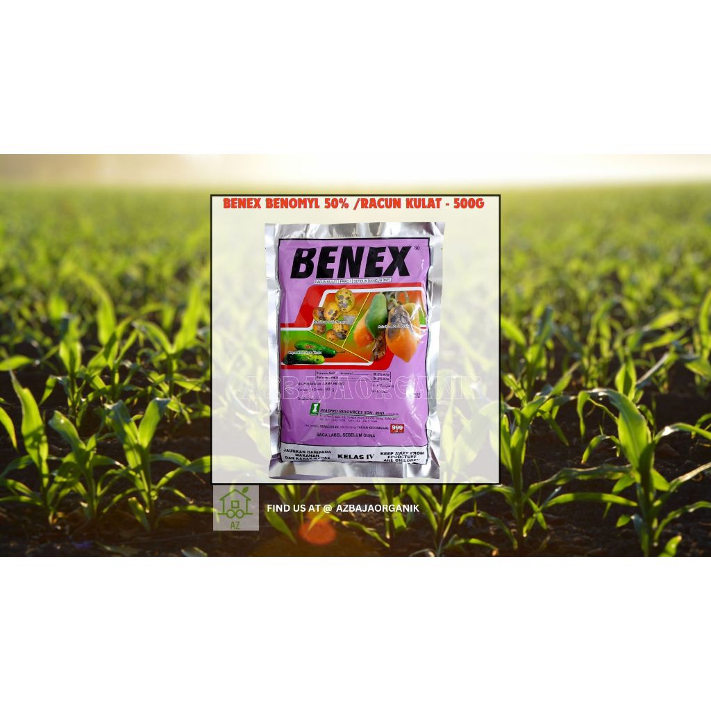 (IMASPRO) BENEX FUNGICIDE /RACUN KULAT /BENOMYL 50 % - 500G | Shopee ...