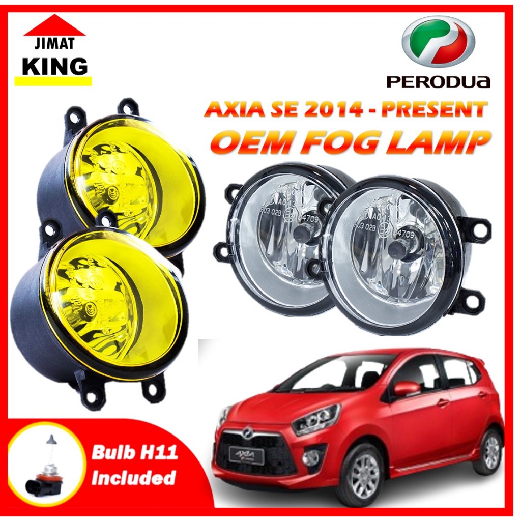 Perodua Fog Lamp AXIA 2014-PRESENT Sport Light Car Fog Light H11 Led ...