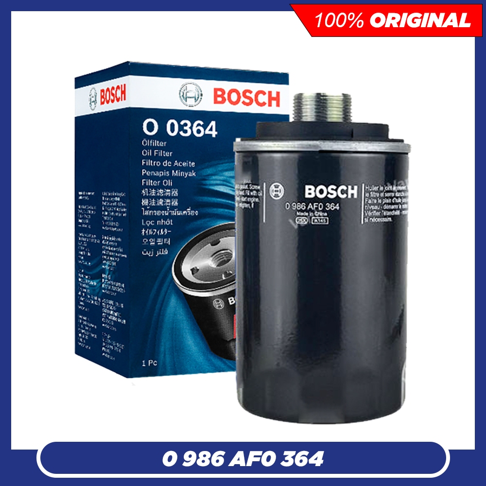BOSCH OIL FILTER 0364 - PROTON X70 1.8 / AUDI A3 A4 A5 A6 Q3 Q5 PASSAT ...