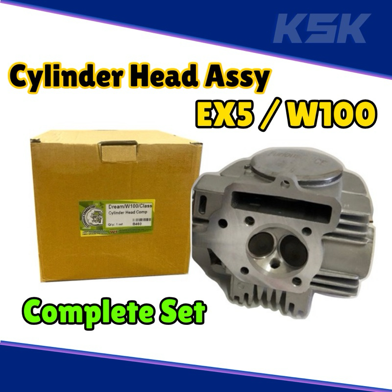 HONDA EX5 EX5 DREAM WAVE100 HEAD COMPLETE SET CYLINDER HEAD DREAM W100 ...