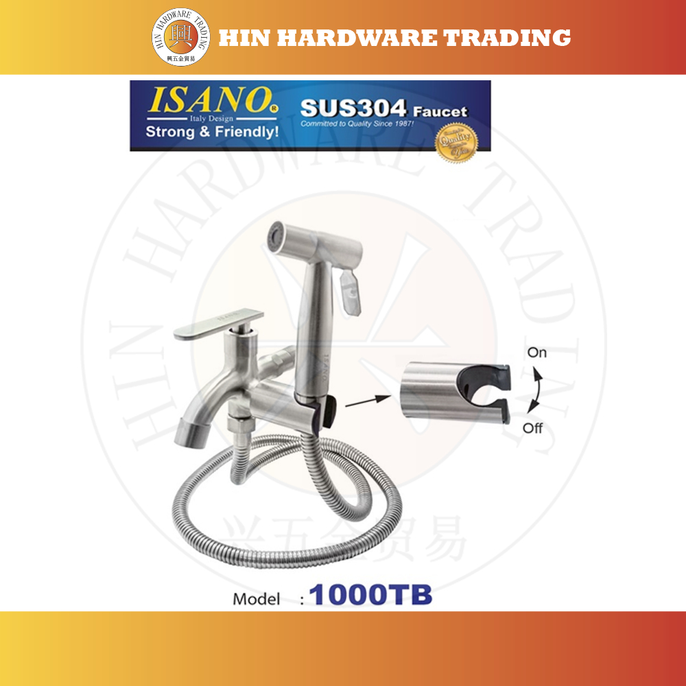 ISANO Stainless Steel SUS304 2Way Tap With Bidet Spray Set Model:1000TB ...
