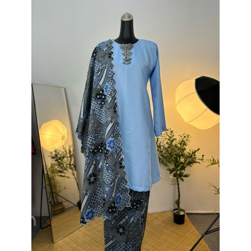 Mawar Sari - Kurung Pahang (TAK MASUK SELENDANG) | Shopee Malaysia