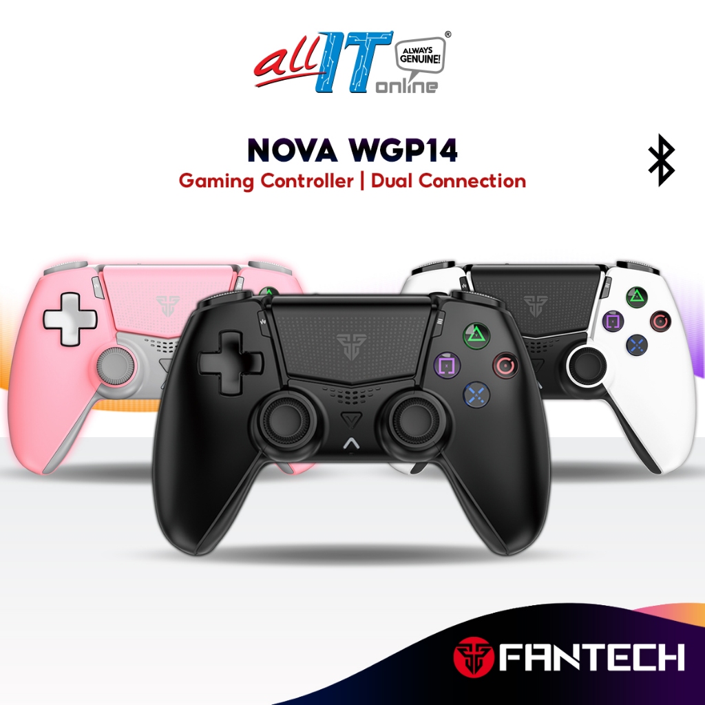 Fantech Gamepad Wireless Controller Anti-Drift Hall Effect NOVA WGP14 For PS4 PC Android ...