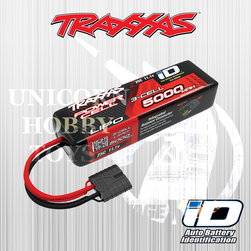 TRAXXAS LIPO BATTERY 3S 11.1V 5000MAH FOR TRAXXAS CERTIFIED REMOTE ...