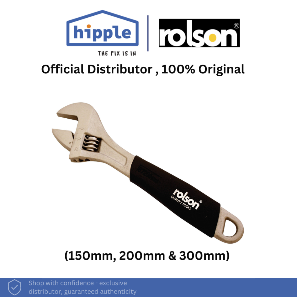 Rolson Adjustable Wrench (150mm, 200mm & 300mm) | Shopee Malaysia