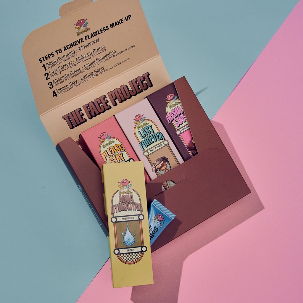 SOBELLA THE FACE PROJECT EDITION / SOBELLA MAKEUP PRIMER/ SETTING SPRAY ...