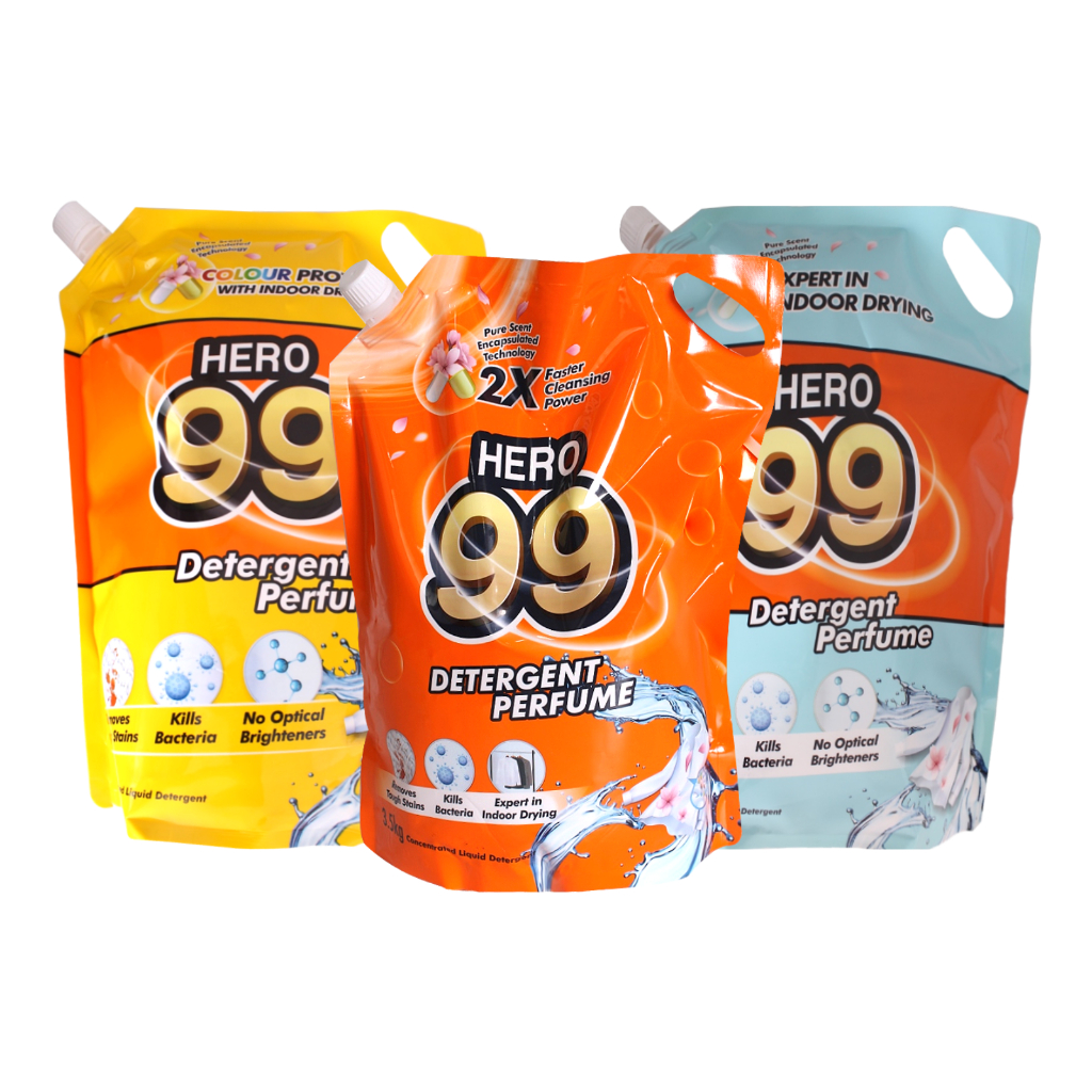 Hero 99 Detergent Liquid Refill 3.2kg - 3 Variants | Shopee Malaysia