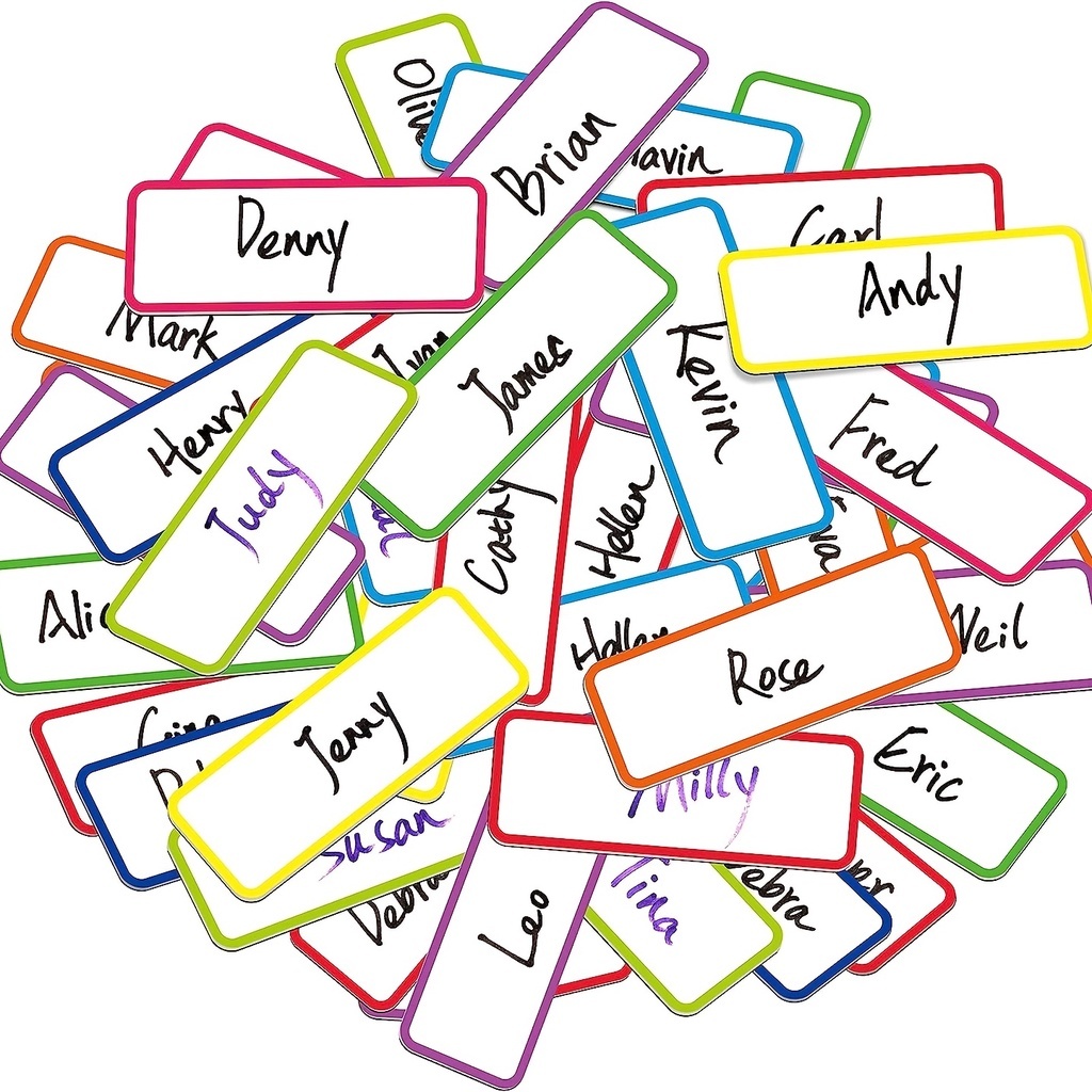 Fridge Magnet Magnetic Whiteboard Name Tape Accessories Dry Erase Label ...