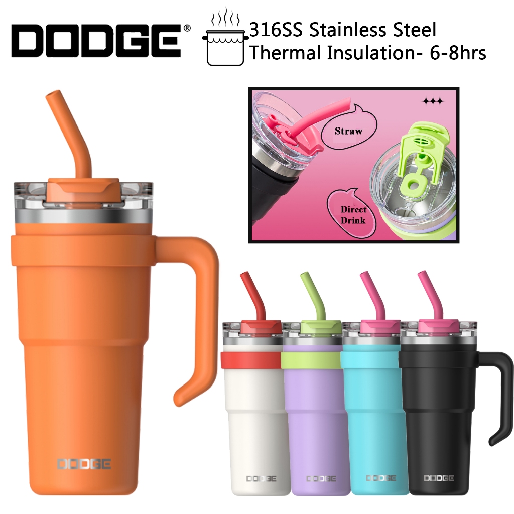 Dodge 750ml Handheld Car Seat Holder 316SS Stainless Steel Vacuum Flask ...