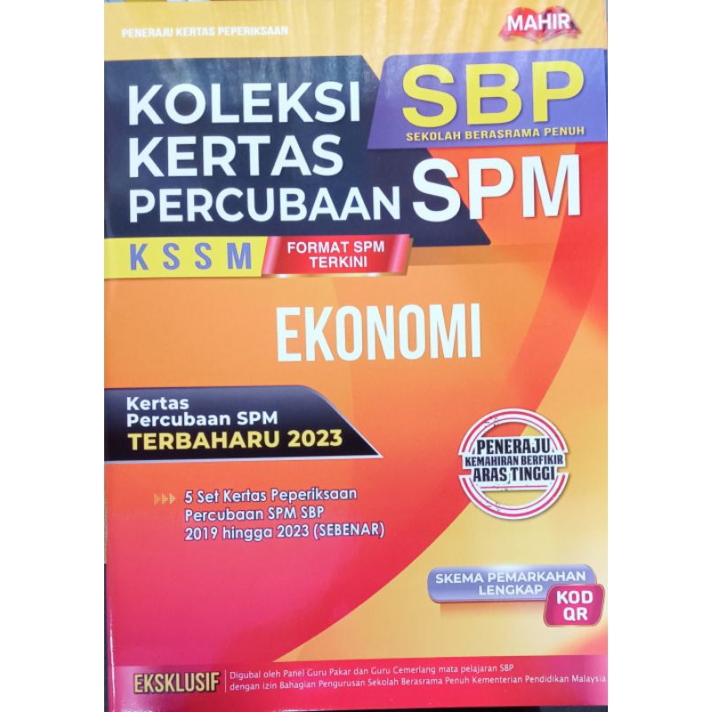 KOLEKSI KERTAS PERCUBAAN SPM SBP EKONOMI | Shopee Malaysia
