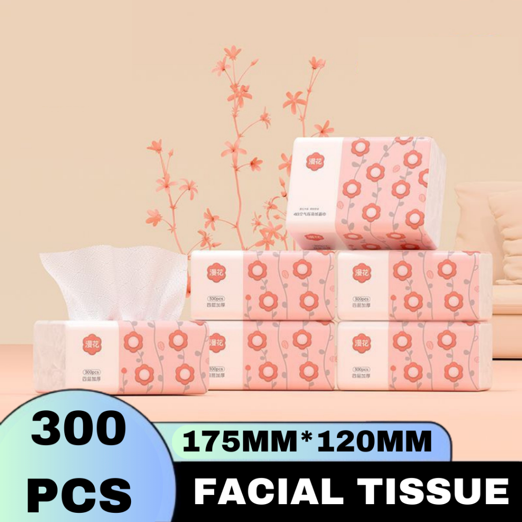 🇲🇾M'sia Stock 😻Sakura Soft Facial Tissue Paper 300pcs Per Pack Clean ...