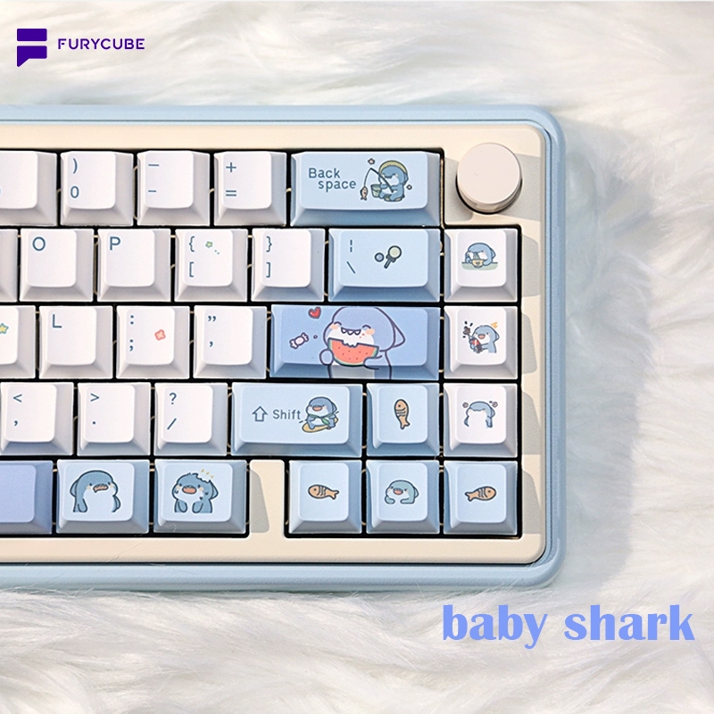 FURYCUBE BABYSHARK Keycaps Keyboard Keycaps for MX Switch Mechanical ...