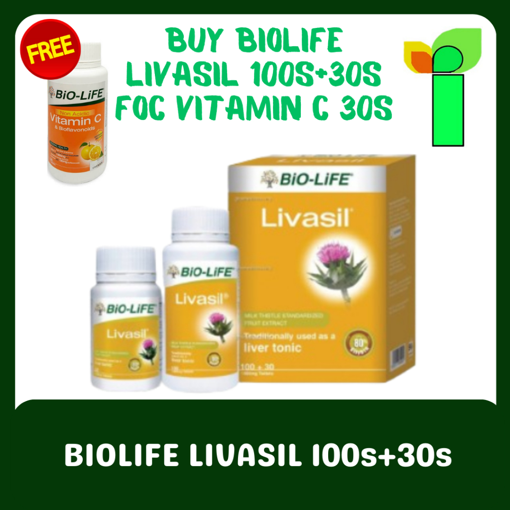 BIO-LIFE LIVASIL TABLETS (100S+30s) [Buy 1 Box FOC Vitamin C 30s ...