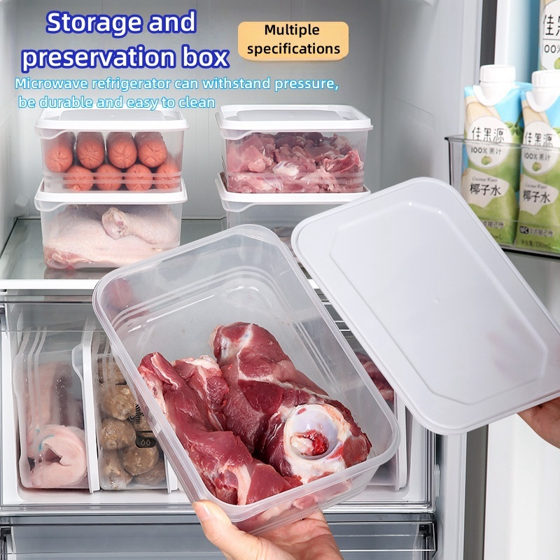 Fresh Seal Refrigerator Freezer Organizer Meat Food Storage Box ...