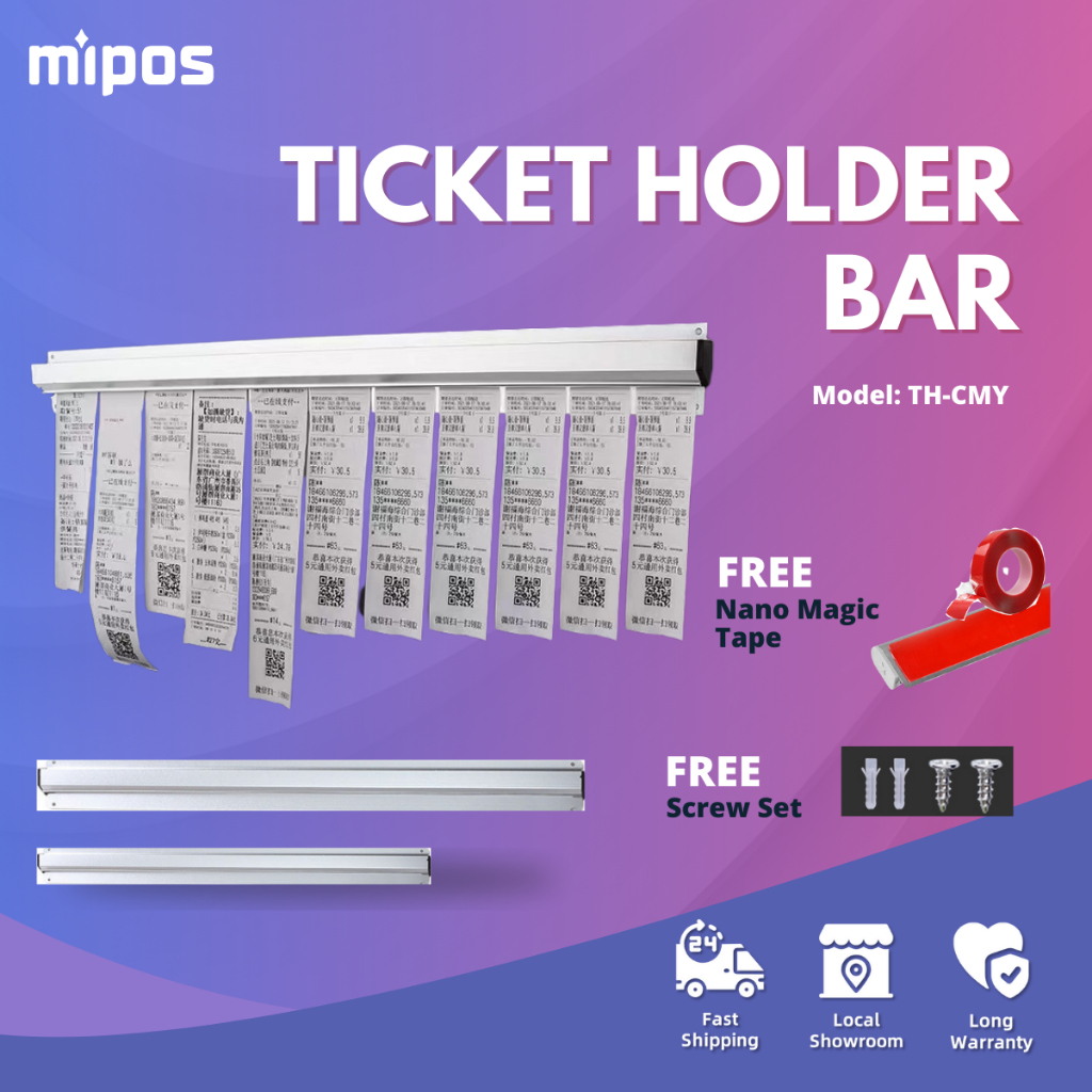 Ticket Holder Bar / Ticket Tab Grabber / Bill Receipt Hanging Rack ...
