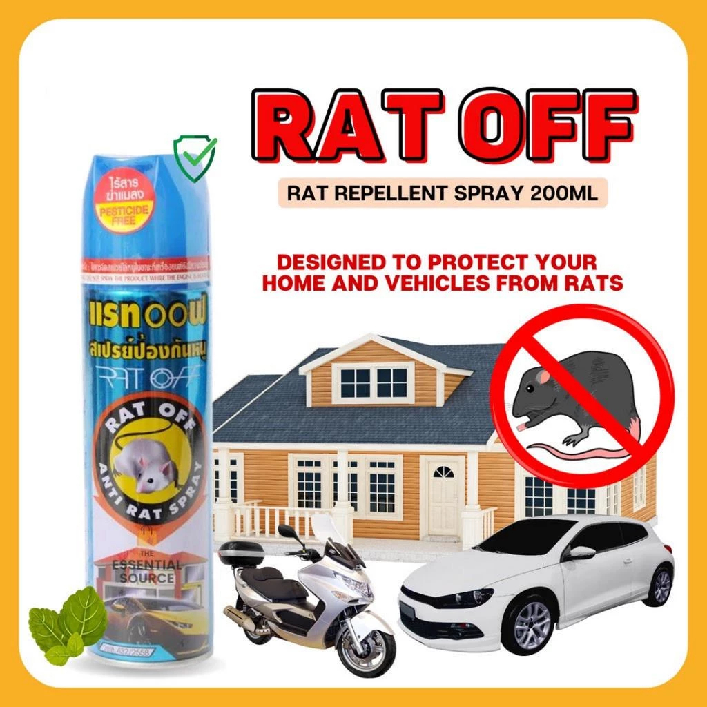 RAT OFF ANTI RAT SPRAY ,100% ORIGINAL FROM THAILAND!!! (Sabah & Sarawak ...