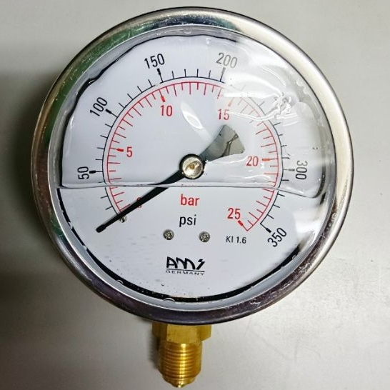 AMS GLYCERINE FILLED PRESSURE GAUGE 100MM X 3/8''BSPT | Shopee Malaysia