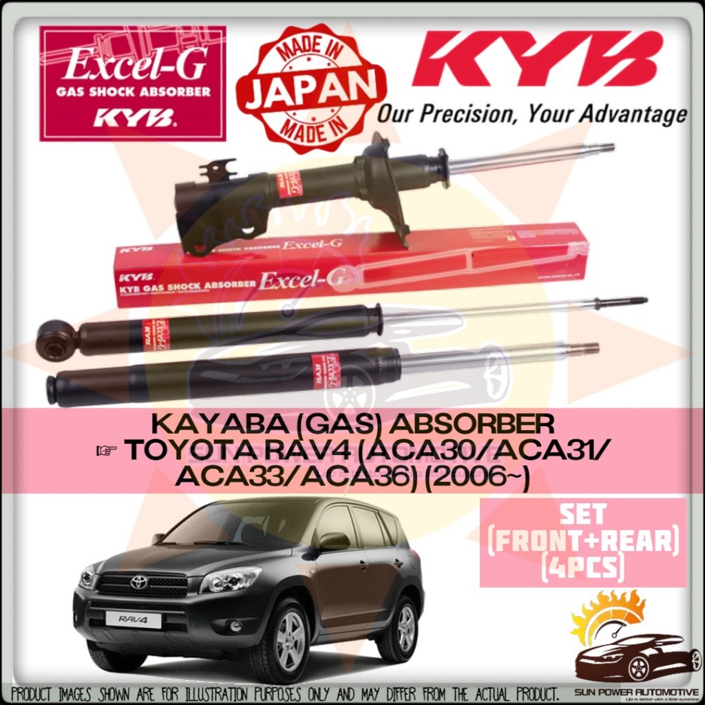 KAYABA KYB EXCEL G Toyota Rav4 RAV 4 ACA30 ACA31 ACA33 ACA36 ACA38 Gas ...