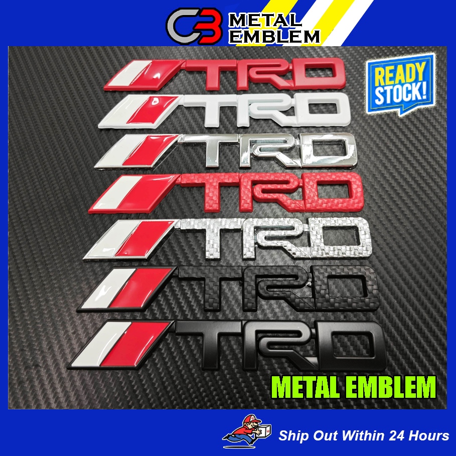 TRD Toyota Metal Emblem Sticker TRD / EB13 | Shopee Malaysia